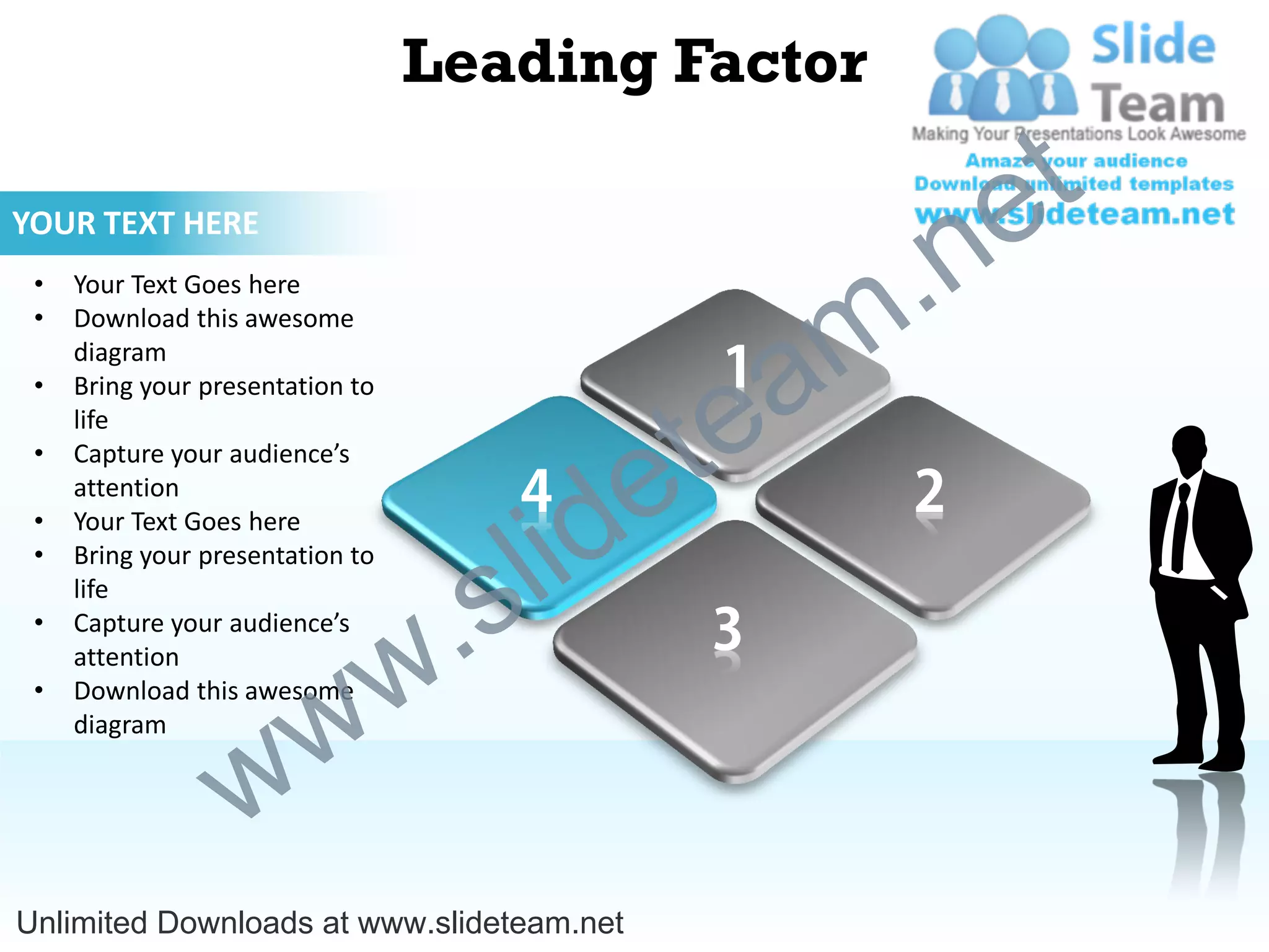 Leading factor powerpoint slides presentation diagrams templates | PPT