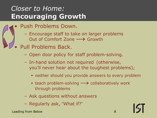 Leading From Below | PPT