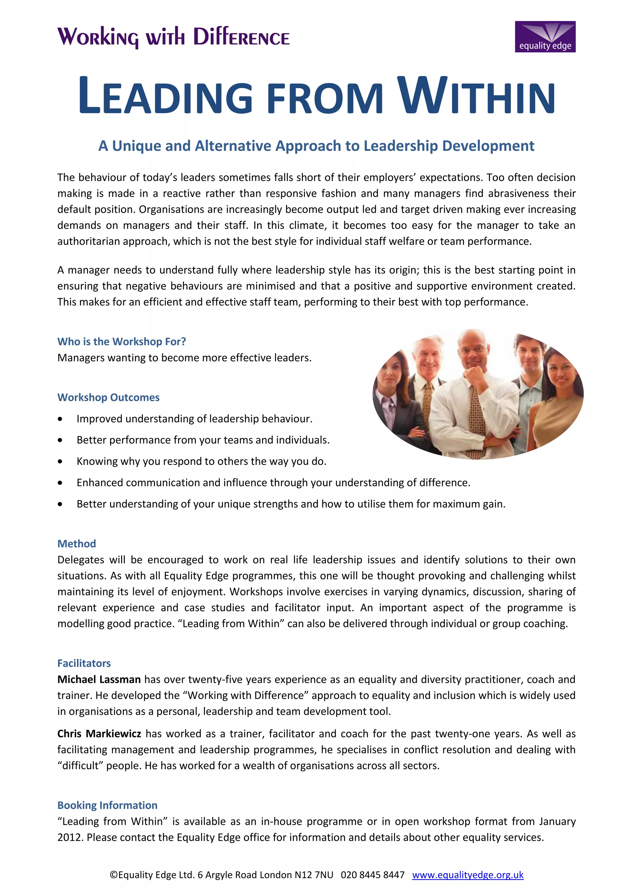 Leading From Within | PDF