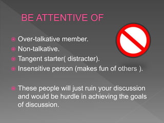 Leading group discussion by Tahira amir | PPT