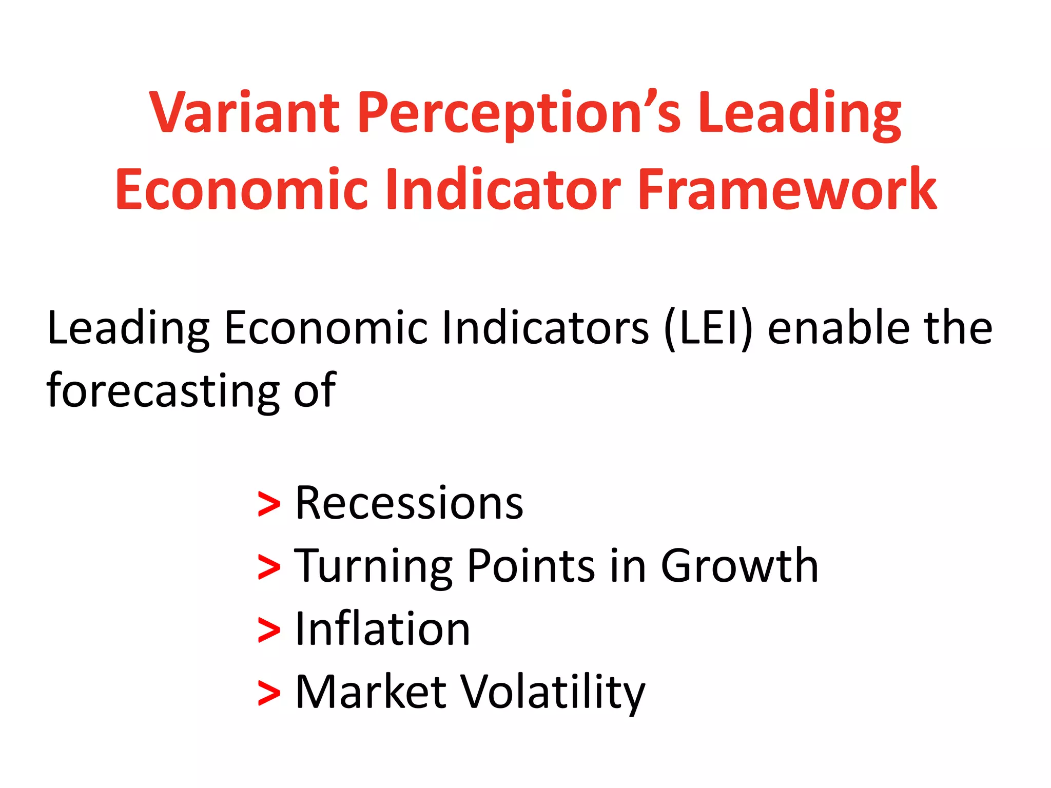 Leading Economic Indicator Framework | PPT