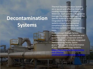 Epcon: Leading Industrial Manufacturer of Thermal Cleaning Solutions | PPT