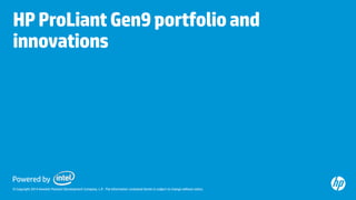 HP Gen9: Leading in the coumpute era | PDF | Cloud Computing | Internet