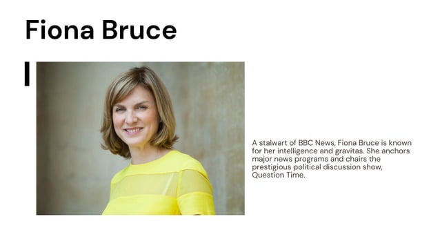 Leading Ladies of the British Screen: Top Female TV Presenters | PPT