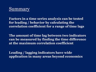 Leading & Lagging Indicators in SAS | PPT