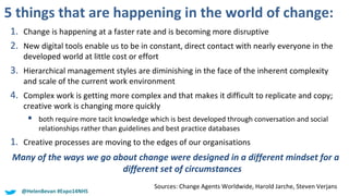 Leading large scale change Helen Bevan | PPT