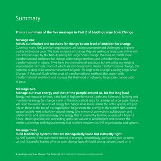 Leading large scale change part 2 | PDF