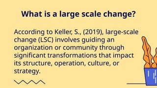 leading large scale group in a school or company | PPTX