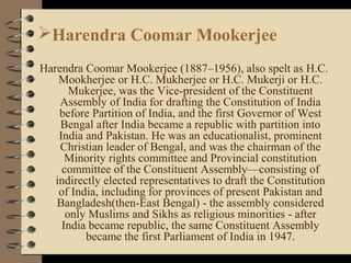 Leading leaders of Indian constitution | PPT