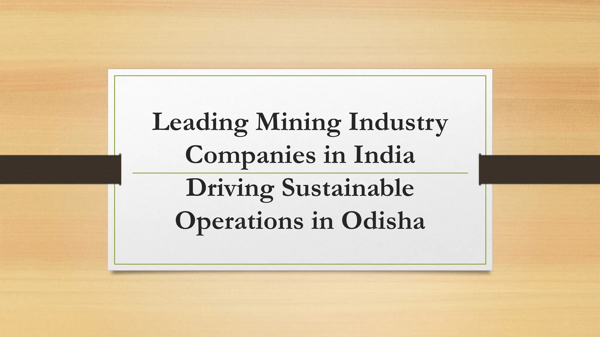 Leading Mining Industry Companies in India Driving Sustainable ...
