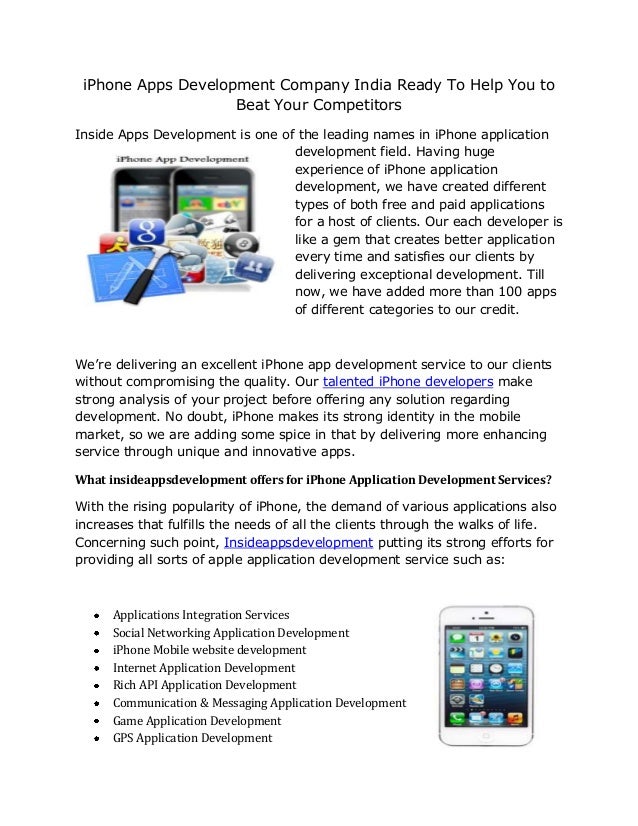 Iphone application development business plan. sussmanagency.com