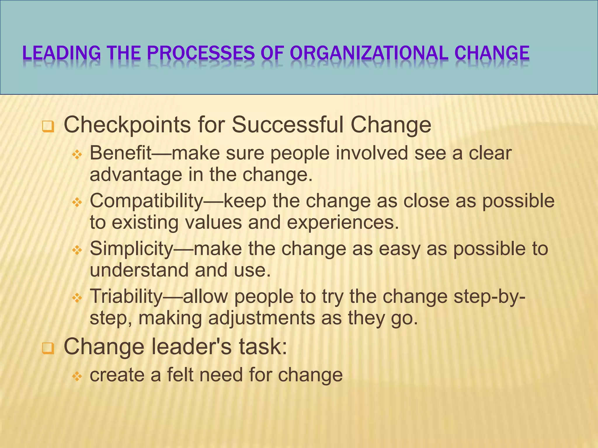 Leading Organizational Change | PPTX
