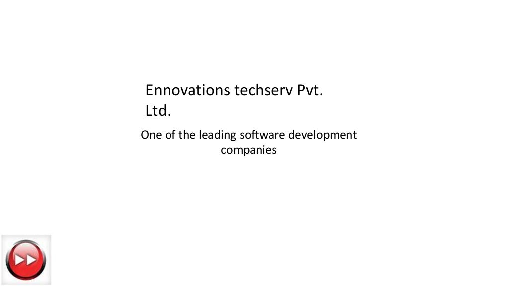 Leading software development company- Ennovations Techserv