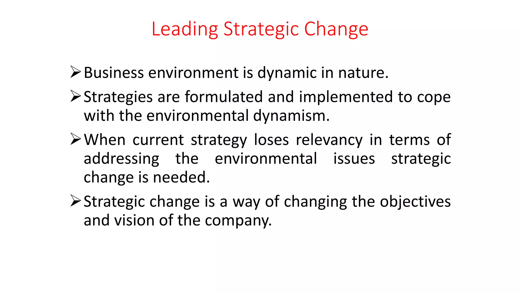Leading strategic change | PPTX