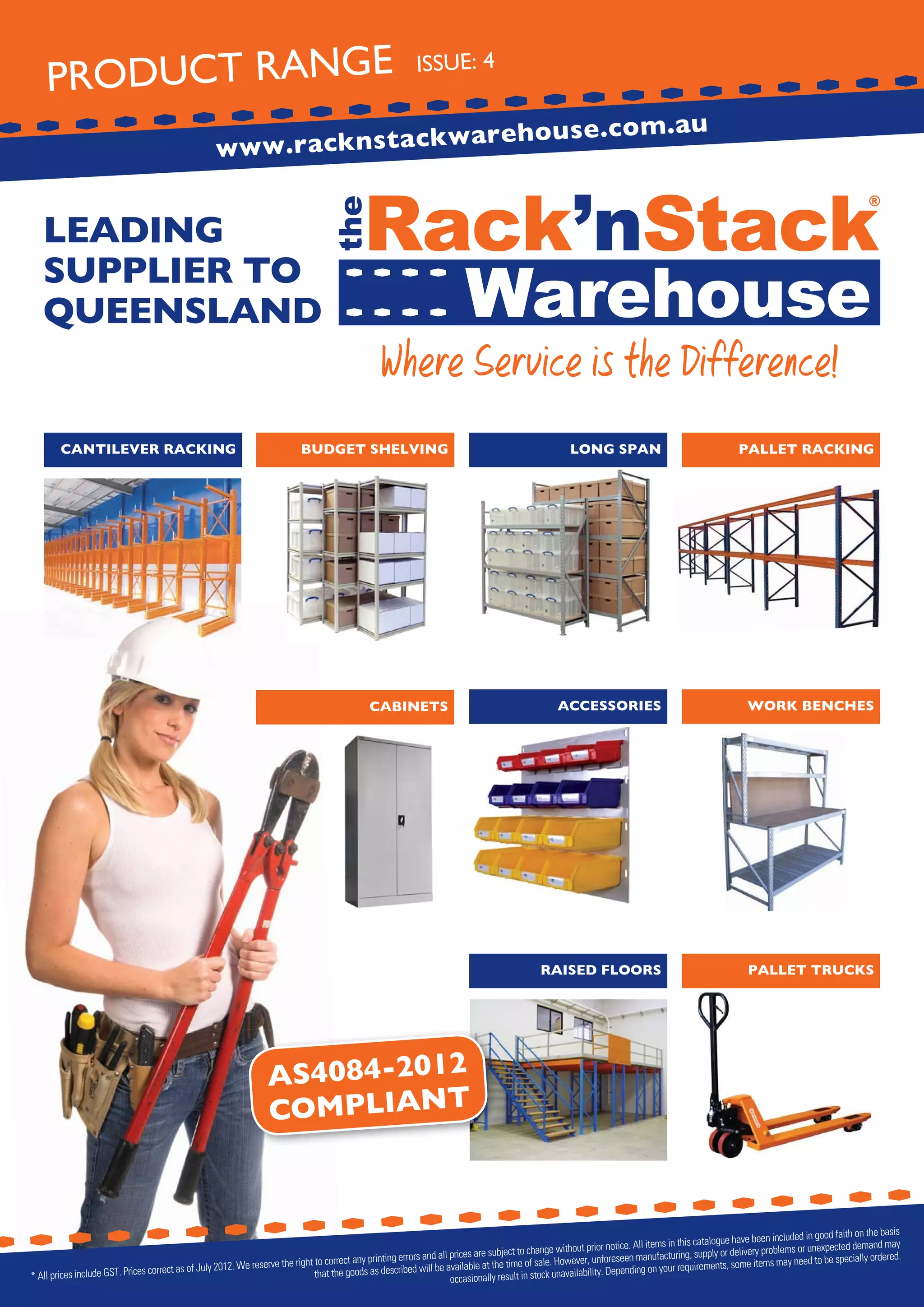 LEADING SUPPLIER TO QUEENSLAND - Rack n Stack Warehouse | PDF
