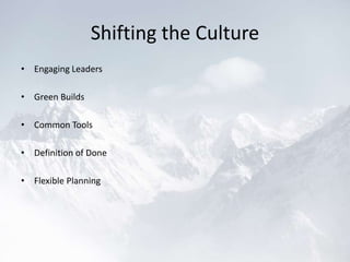 Serena DevOps Drive-in: Leading the Agile and DevOps transformation with Gary Gruver | PPTX