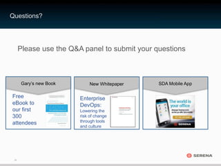 Serena DevOps Drive-in: Leading the Agile and DevOps transformation with Gary Gruver | PPT