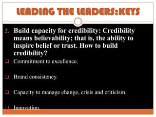 Leading the leaders | PPT