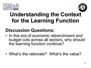 Leading The Learning Function | PPT