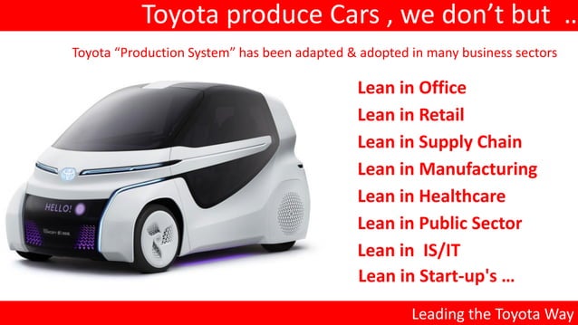 Leading the Toyota way: an introduction to Lean practices & Operational ...