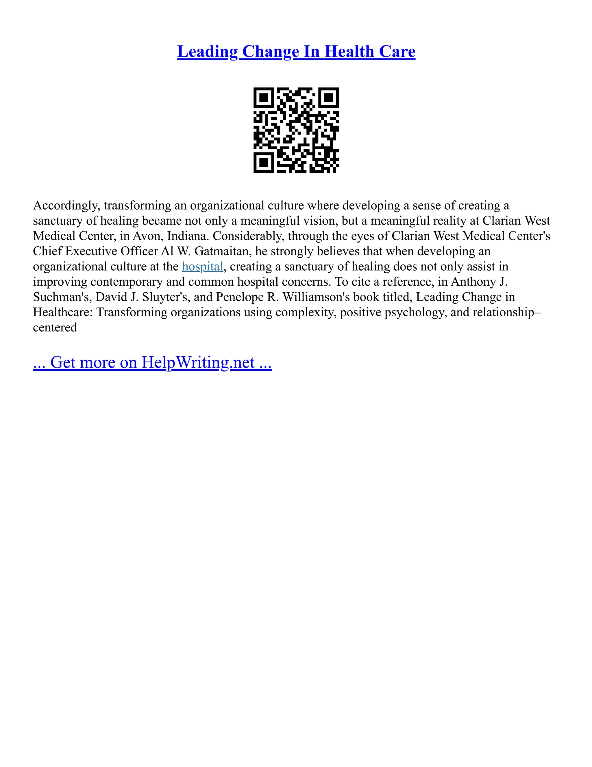 Leading Through Change | PDF