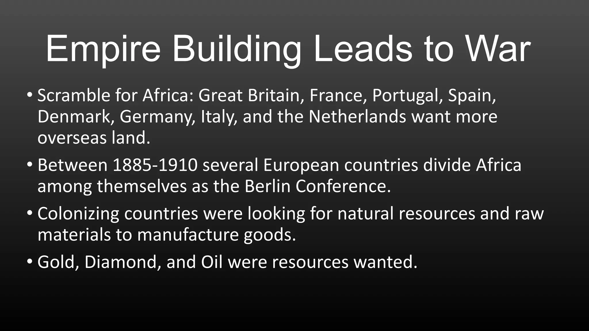 Leading up to wwi and the war | POTX