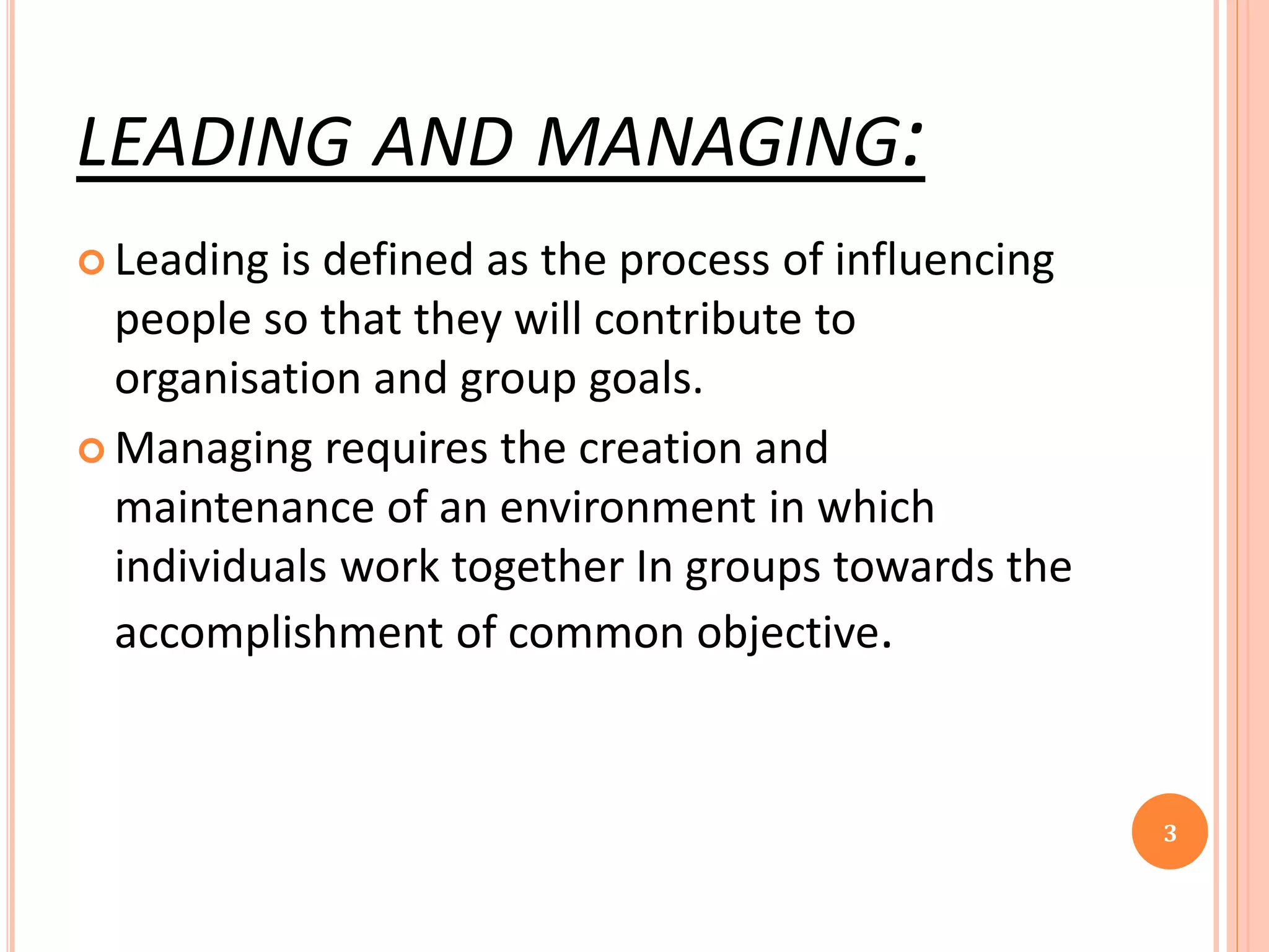 Leading vs managing | PPTX