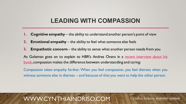 LEADING WITH COMPASSION | PPT