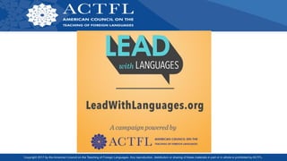 Leading with languages actfl | PPT