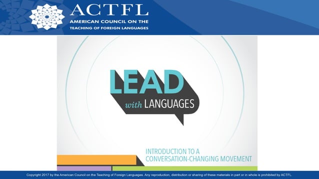 Leading with languages actfl | PPT