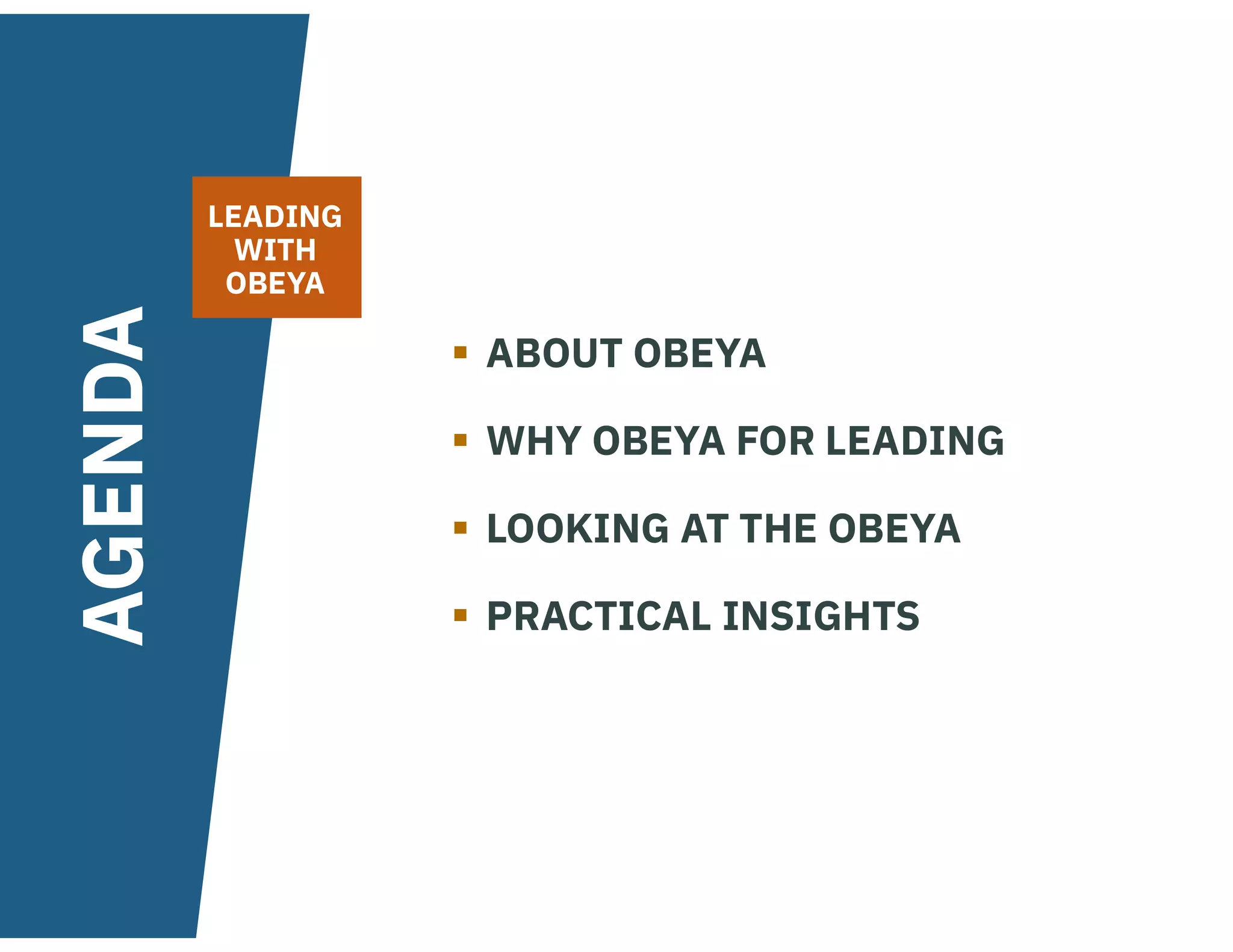 Leading with Obeya - about strategy execution | PDF