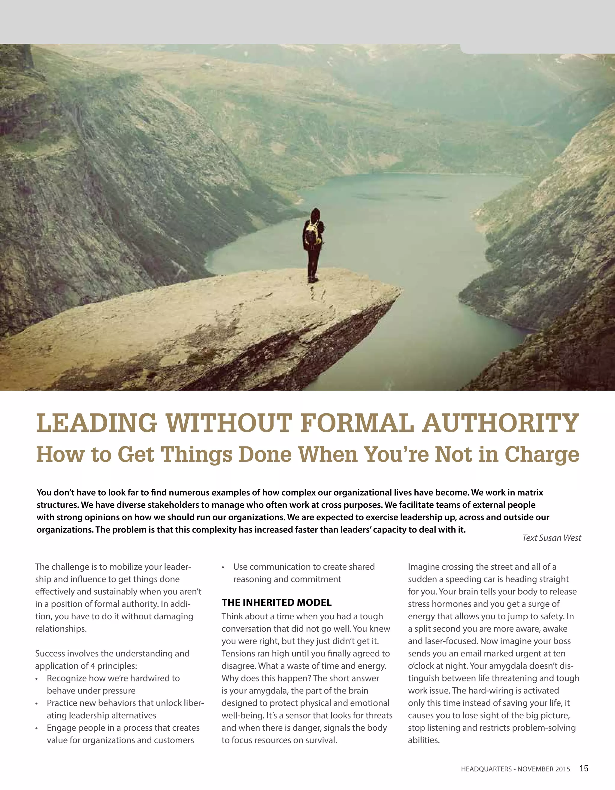 Leading Without Formal Authority | PDF
