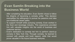 Leading With Passion: The Journey of Evan Samlin, Founder and President ...