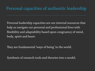 Leading Self & Personal Capacities | PDF