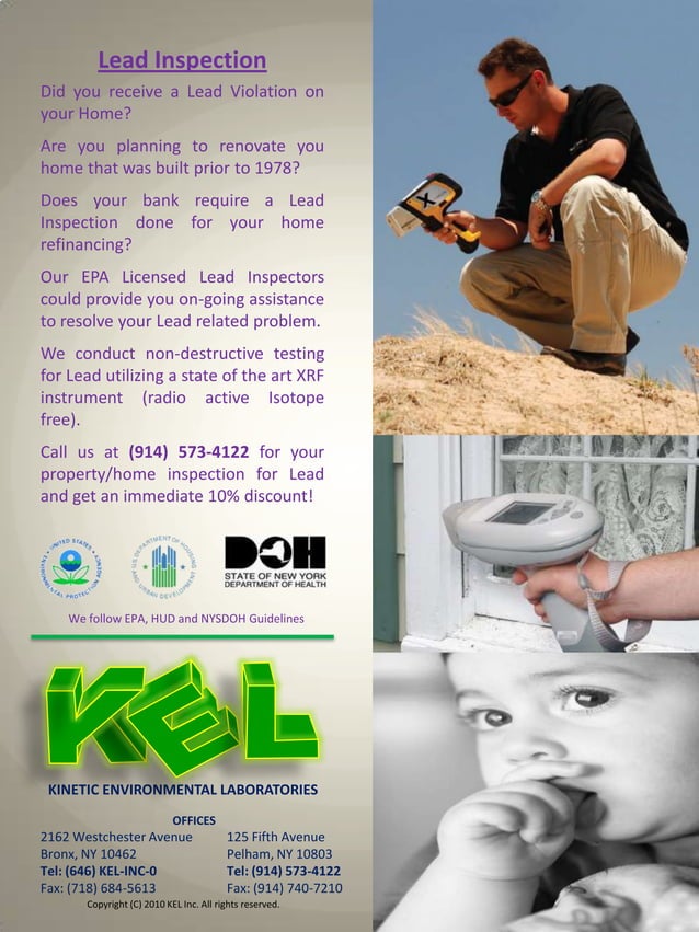 Lead Inspection Flyer Commercial | PDF