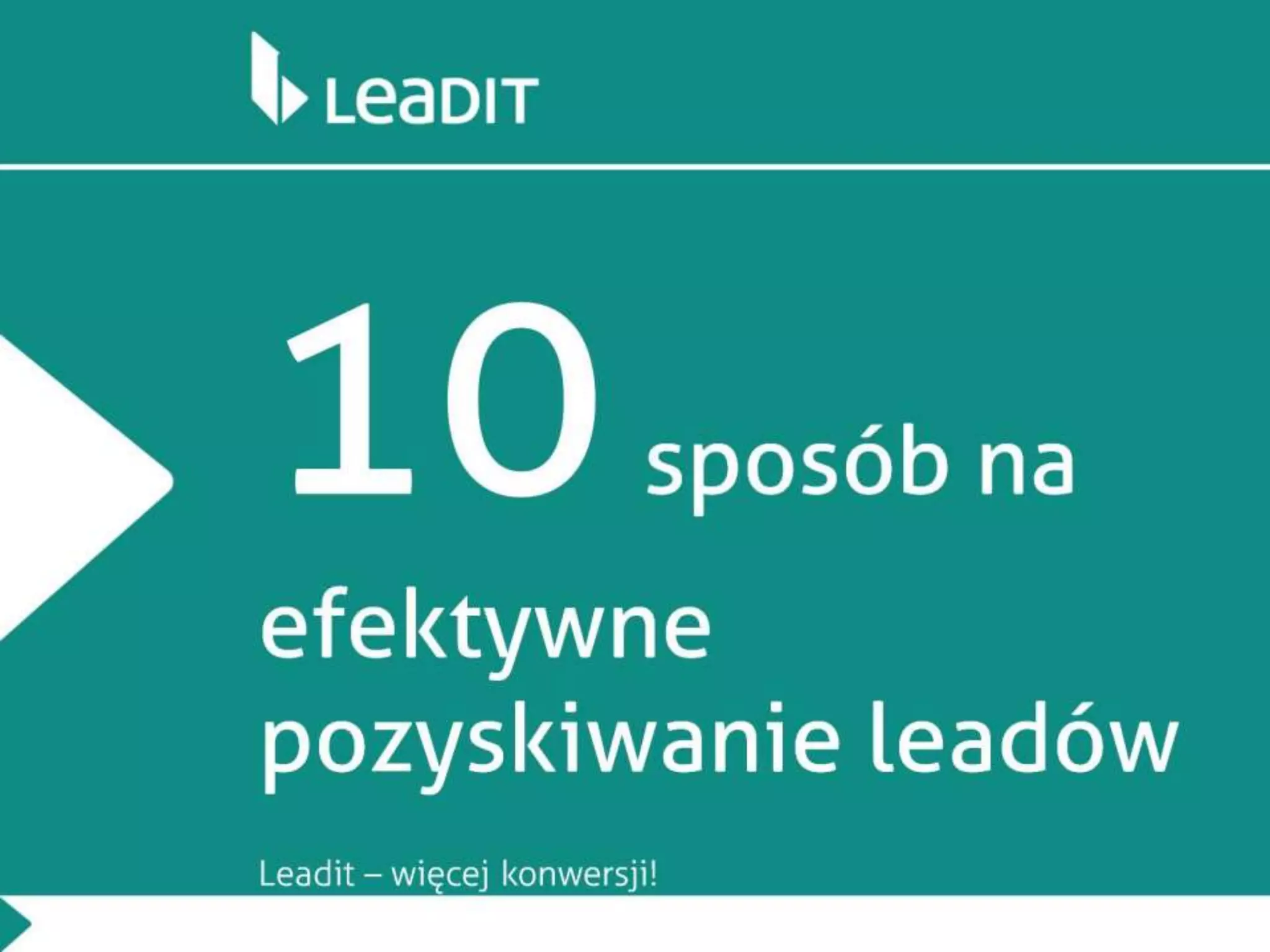 10 sposobów na zwiększenie konwersji. | PPTX