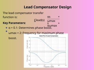 lead latex comenesation in signals and sys | PPTX