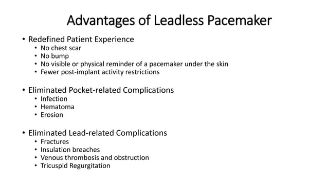 Leadless pacemaker | PPTX
