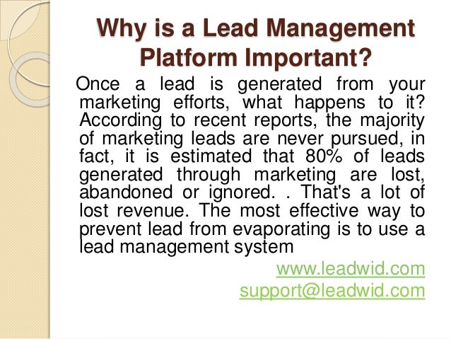 Lead management platform | PPT