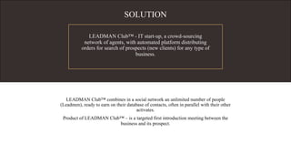 Leadman for Investors | PPT