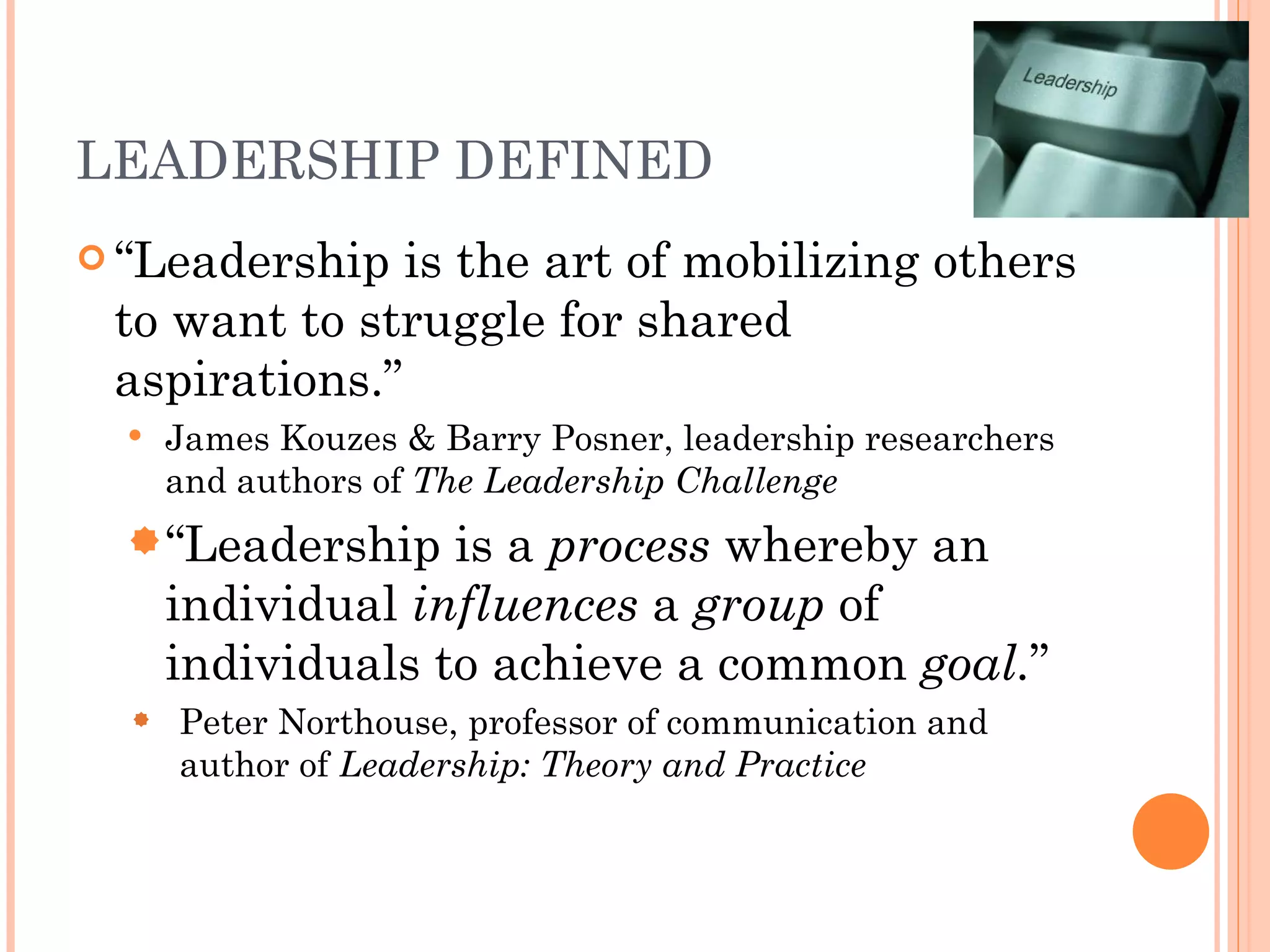 Basics Of Leadership | PPT