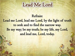 Lead me Lord | PPTX