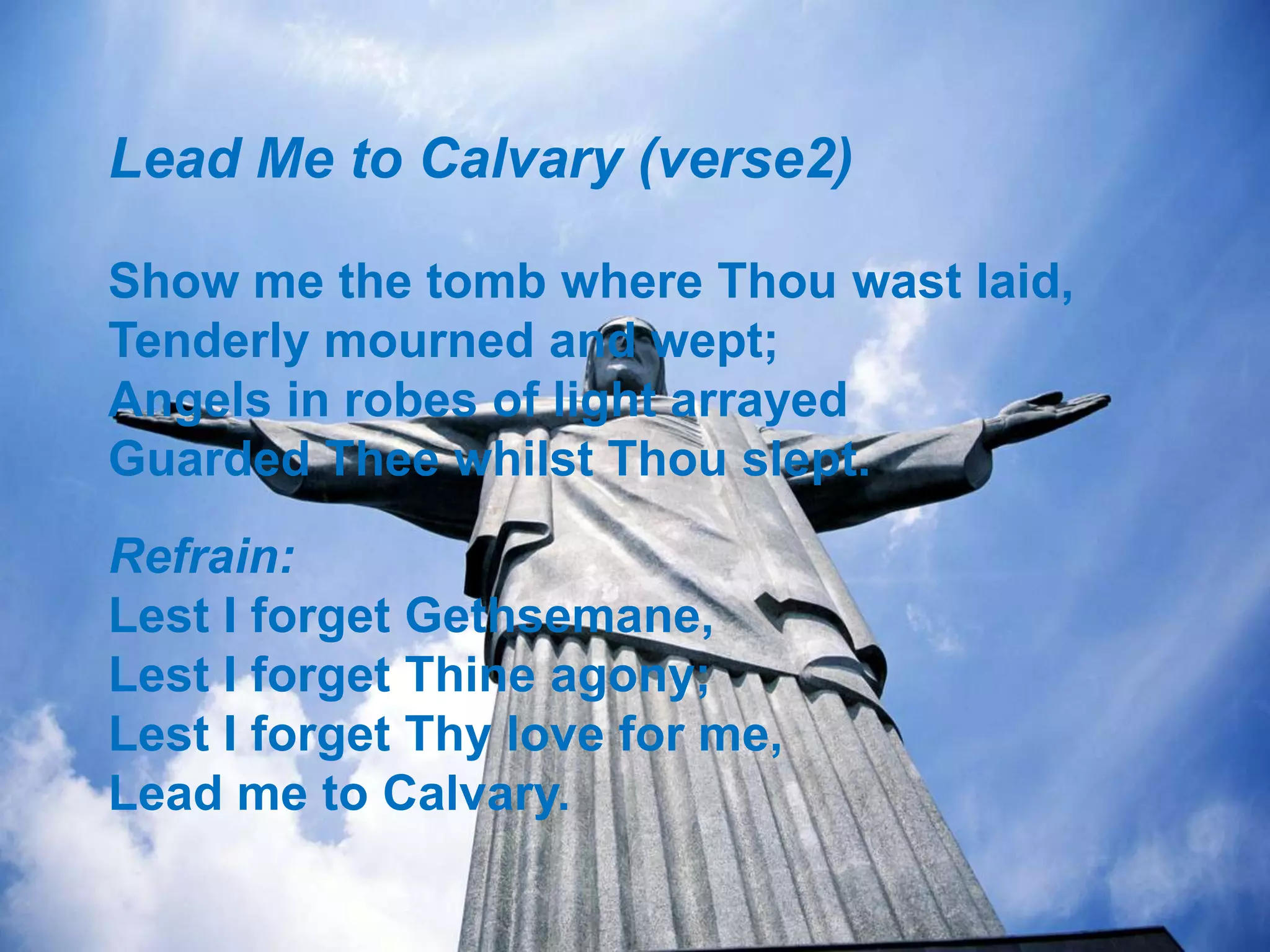 Lead me to calvary | PPTX