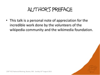 CINF 18: Wikipedia and Wiktionary as resources for chemical text mining ...