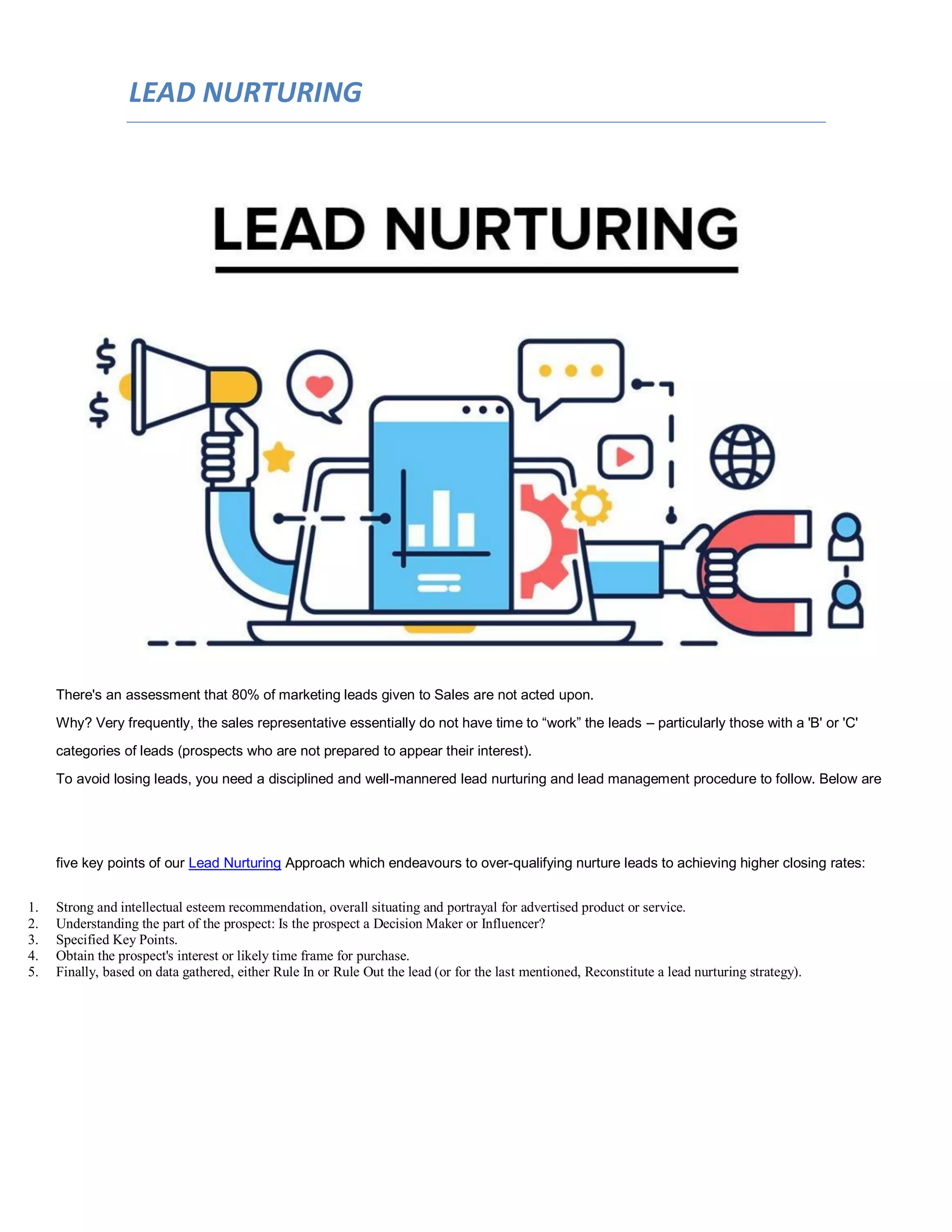 Lead nurturing | PDF