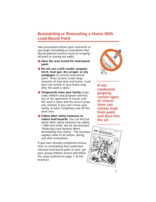 Lead Paint Epa Brochure | PDF