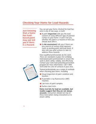 Lead Paint Epa Brochure | PDF