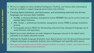 Language, Literary Studies, Digitalization | PPTX