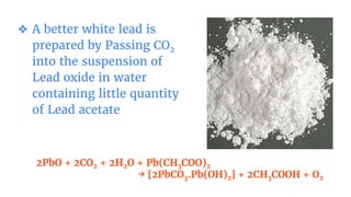 Lead pigments | PPTX