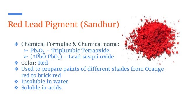 Lead Pigments Lead Pigments